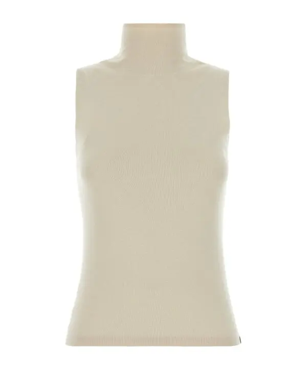 Extreme Cashmere Sleeveless Mock Neck Top
