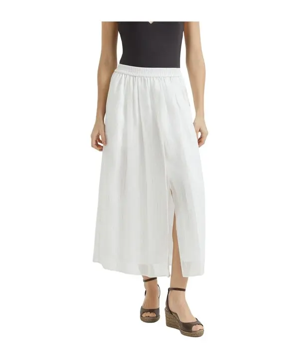 Brunello Cucinelli Cotton Midi Skirt