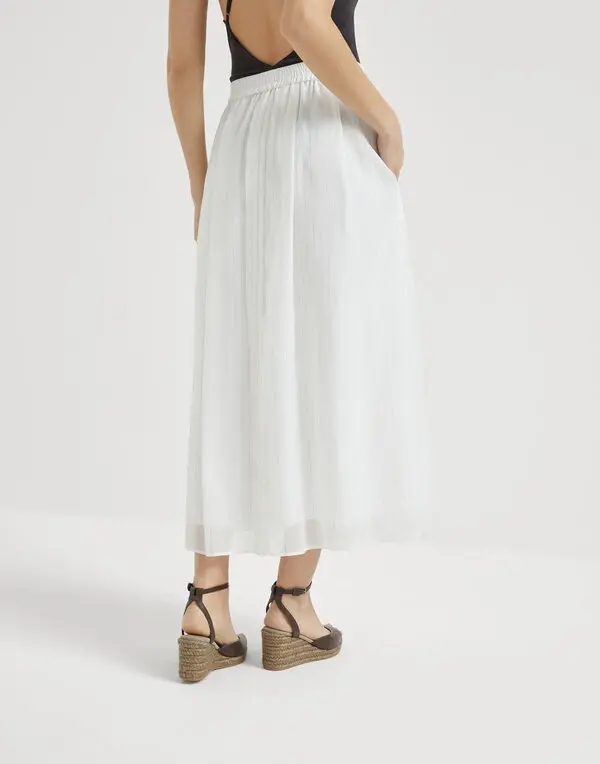 Brunello Cucinelli Cotton Midi Skirt