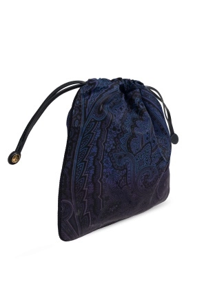 Etro Patterned Clutch - Navy Blue