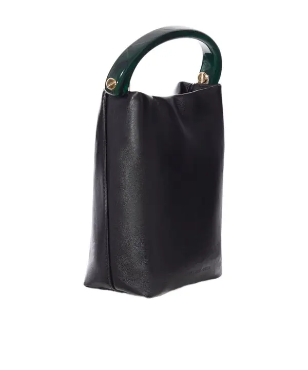 Dries Van Noten Top Handle Shoulder Bag - Black