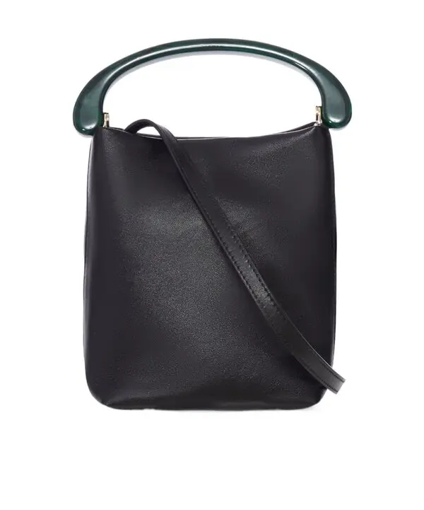 Dries Van Noten Top Handle Shoulder Bag - Black