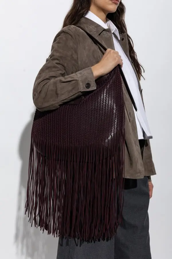 JIMMY CHOO Zippered Shoulder Bag