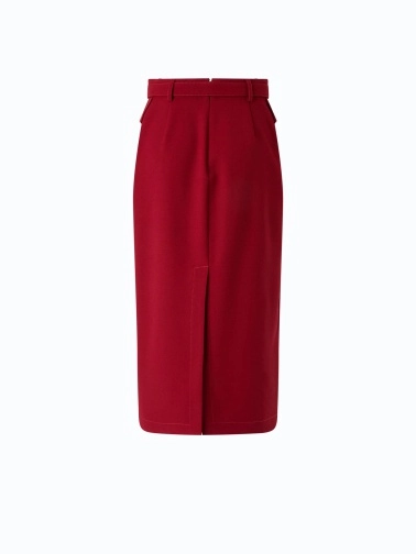 Pinko Belted Slit-detail Midi Skirt