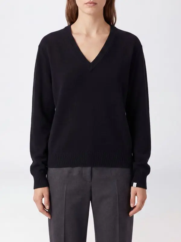 Extreme Cashmere Ben V-neck Knitted Jumper - Black