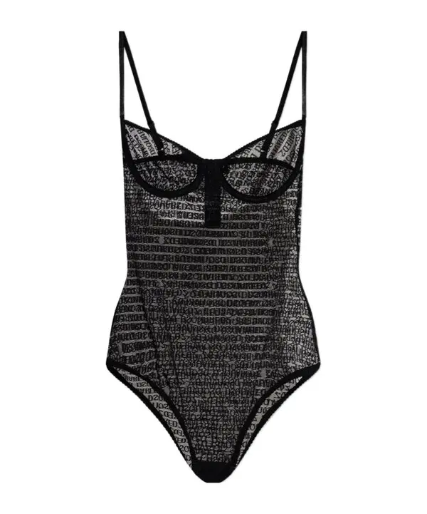 Dsquared2 Printed Lace Bodysuit