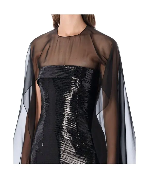 Alberta Ferretti Cape-style Dress