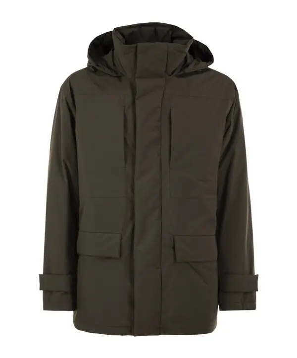 Herno Long-sleeved Down Jacket With Hood - No