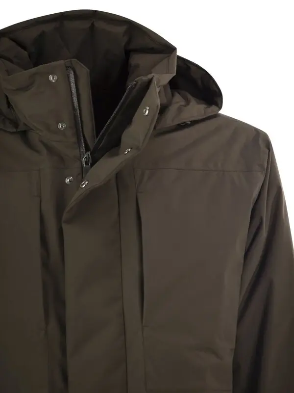 Herno Long-sleeved Down Jacket With Hood - No
