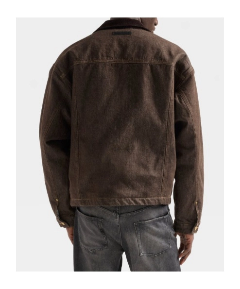 7 For All Mankind Corduroy Collar Denim Jacket