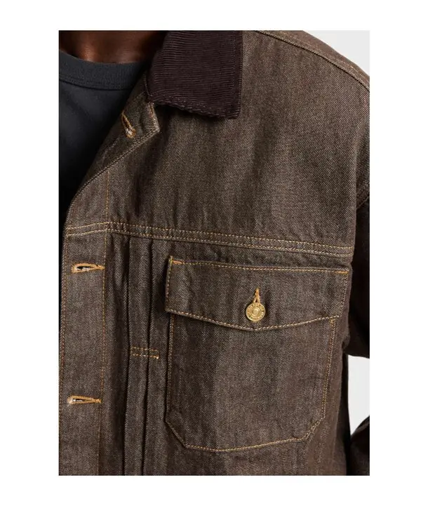 7 For All Mankind Corduroy Collar Denim Jacket