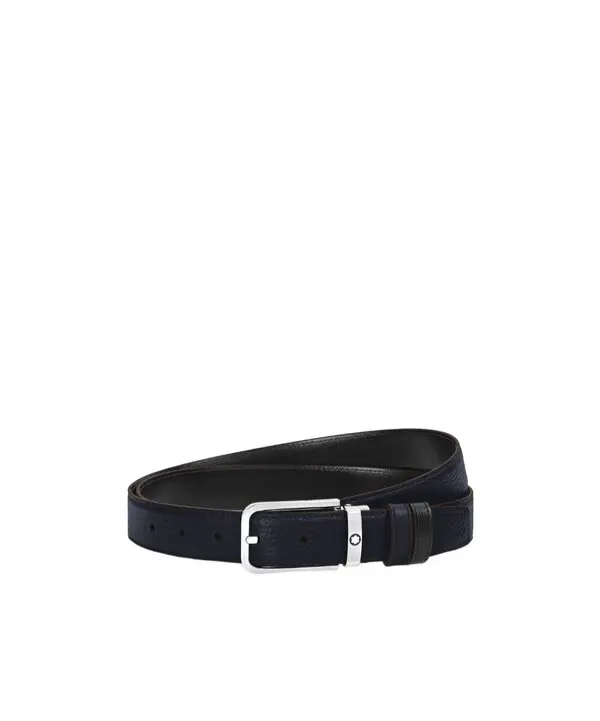 Montblanc 30 Mm Reversible Belt With Rectangular Buckle