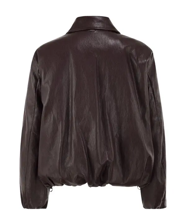 Herno Long-sleeve Leather Jacket