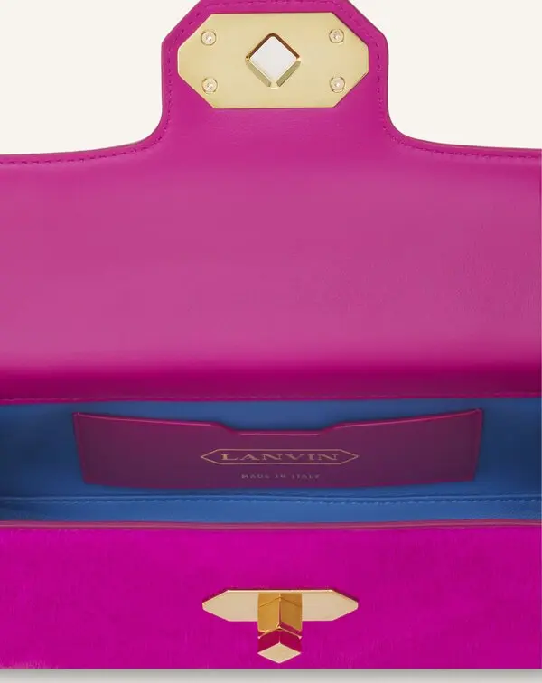 LANVIN Pencil Cat" Nano Bag In Pony And Rhinestones