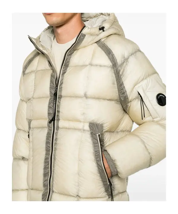 C.P. COMPANY Long Sleeve Hooded Down Jacket