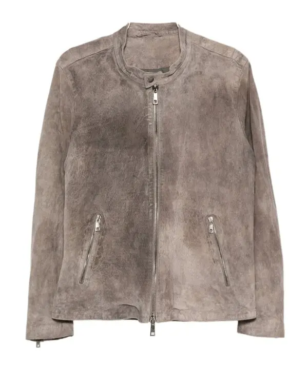 GIORGIO BRATO Stand-collar Zip-up Jacket
