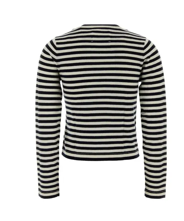 Extreme Cashmere Striped Knit Top