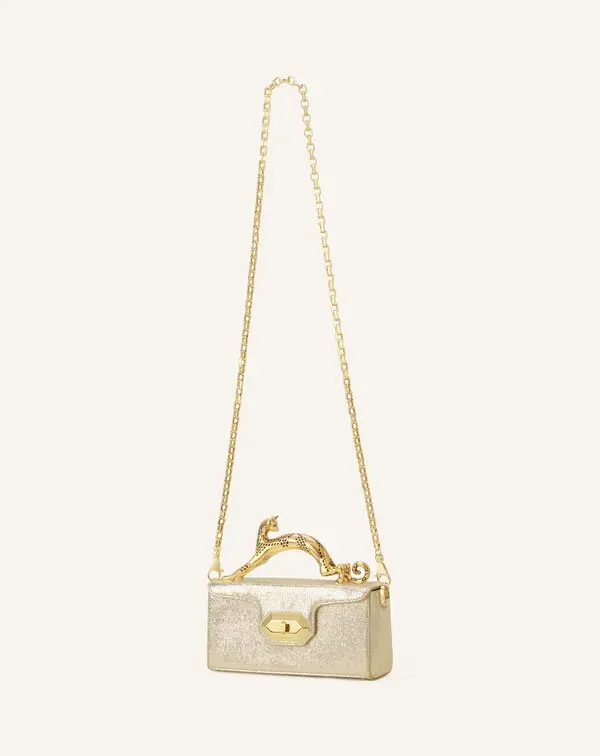 LANVIN Pencil Cat Nano Clutch Bag