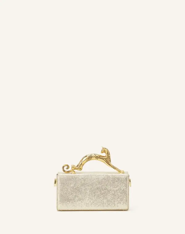 LANVIN Pencil Cat Nano Clutch Bag