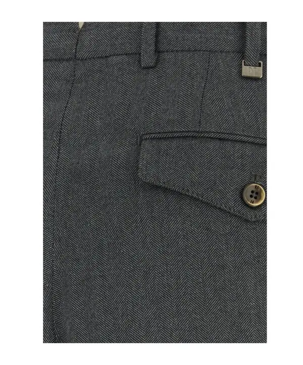 PT TORINO Tailored Pleated Trousers With Belt Loops
