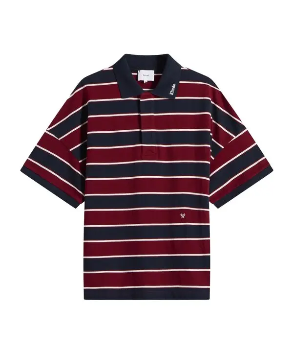 Rhude Fontaine Striped S/s Polo Shirt