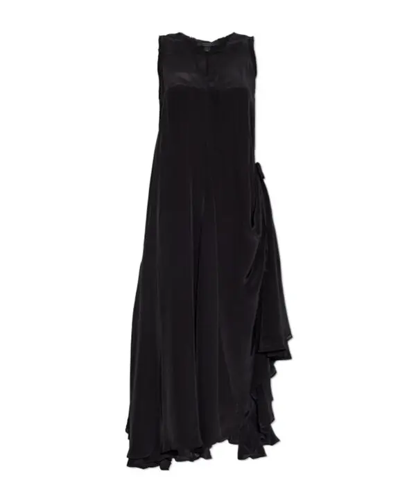 ALLSAINTS Sleeveless V-neck Asymmetric Hem Dress