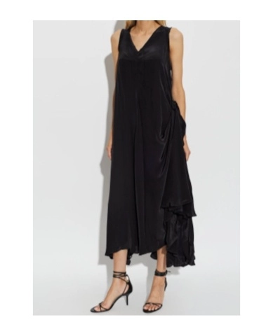 ALLSAINTS Sleeveless V-neck Asymmetric Hem Dress