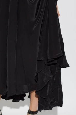 ALLSAINTS Sleeveless V-neck Asymmetric Hem Dress