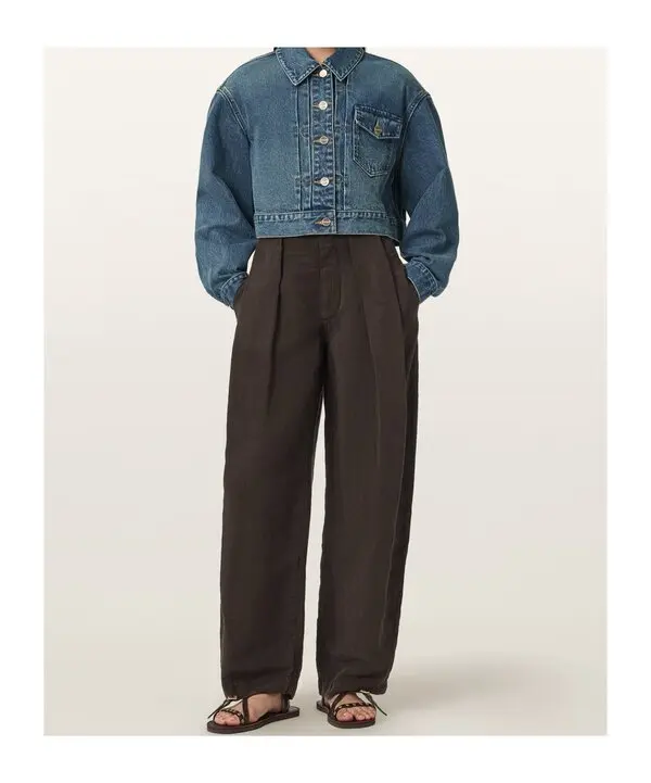 ALLSAINTS Long Sleeve Denim Trucker Jacket