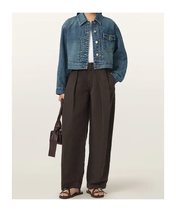 ALLSAINTS Long Sleeve Denim Trucker Jacket