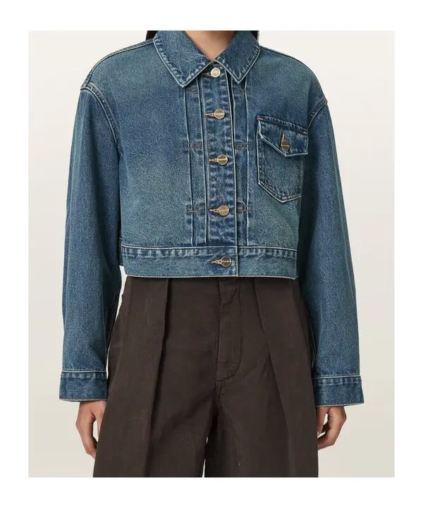 ALLSAINTS Long Sleeve Denim Trucker Jacket