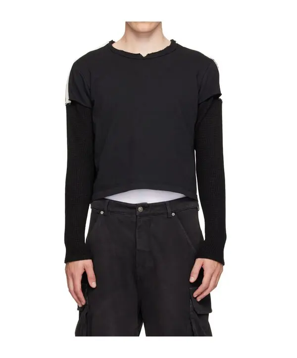 424 FAIRFAX Distressed Crew Neck T-shirt