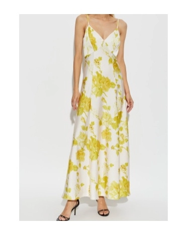 ALLSAINTS Floral Print Spaghetti Strap V-neck Maxi Dress