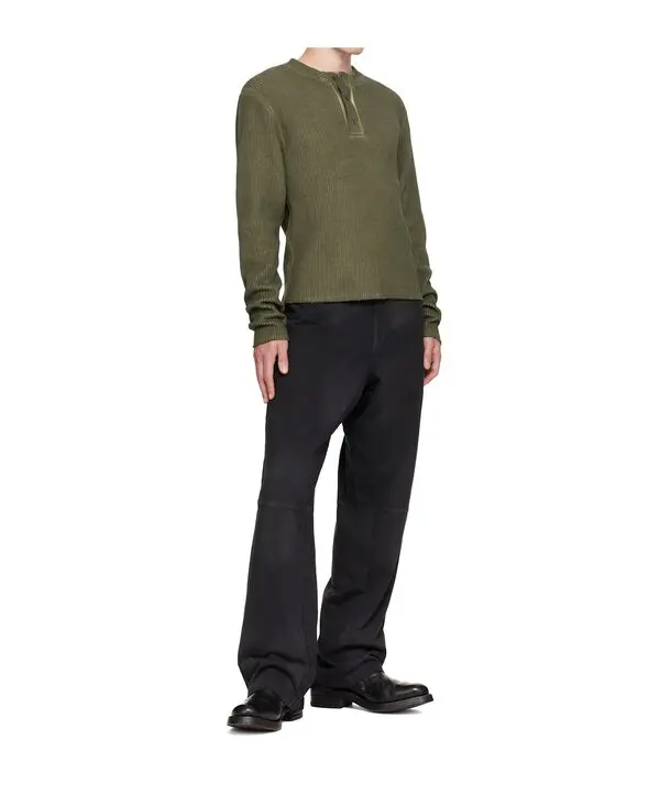 424 FAIRFAX Waffle Henley Shirt