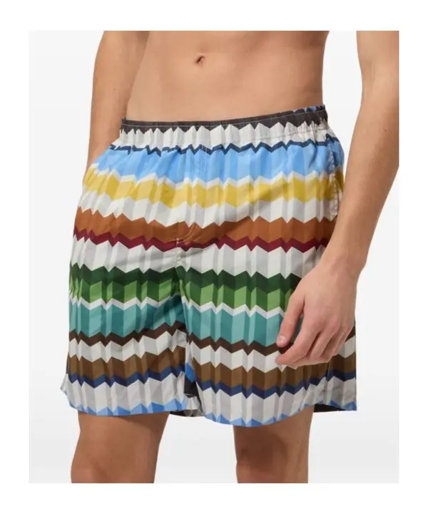 Missoni Zigzag-print Swim Shorts