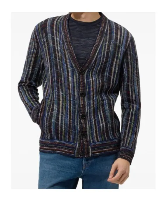 Missoni Zigzag-knit Button-up Cardigan