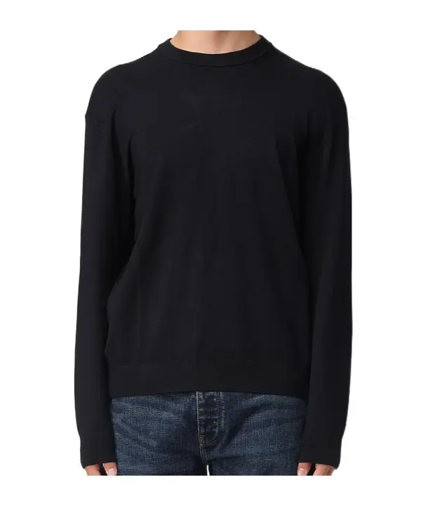 Armani Exchange Long-sleeved Knitted Shirt - Black