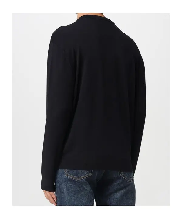 Armani Exchange Long-sleeved Knitted Shirt - Black