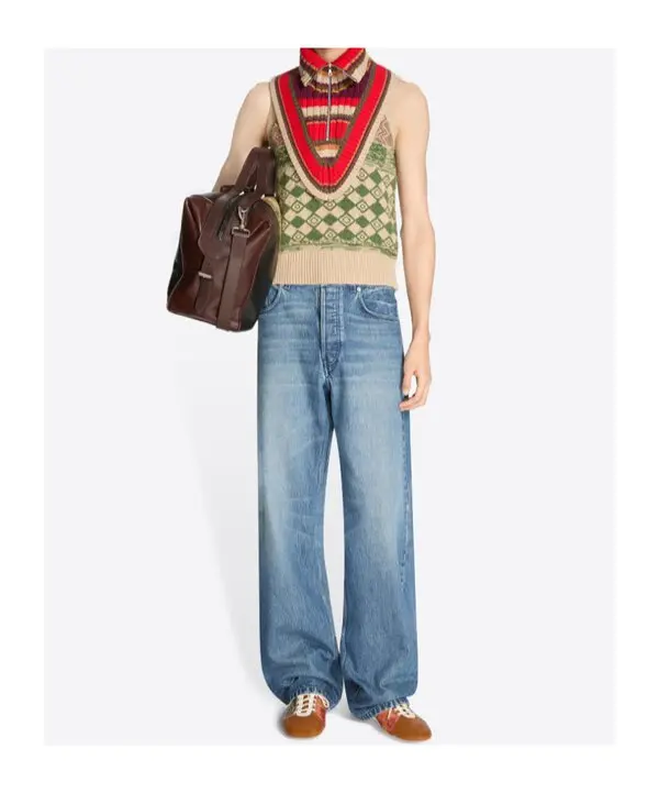Dries Van Noten Wool Zip Collar