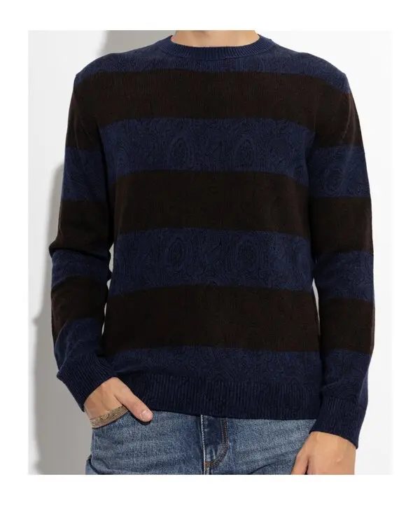 Etro Crew Neck Long-sleeved Knitwear