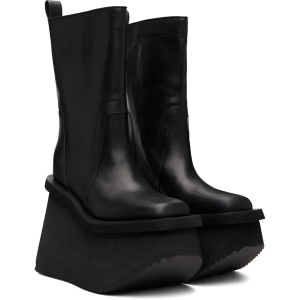 Rick Owens Tower Factory Platform Mid-calf Boots