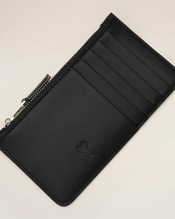 AMI Paris Zipper Card Holder