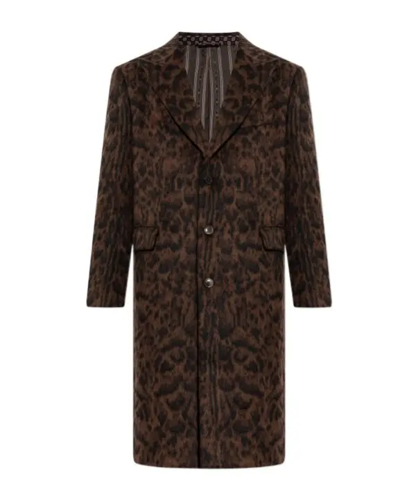 Etro Animal Motif Jacquard Coat