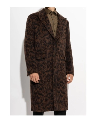 Etro Animal Motif Jacquard Coat
