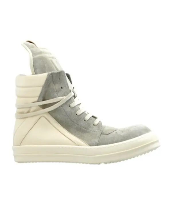Rick Owens Round-toe High-top Lace-up Casual Sneakers