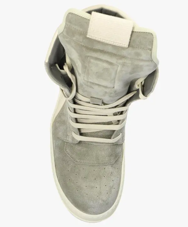 Rick Owens Round-toe High-top Lace-up Casual Sneakers