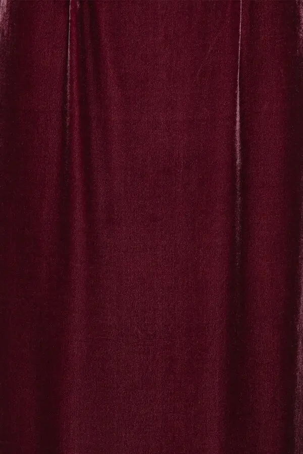 ROTATE BY BIRGER CHRISTENSEN Silk Velvet Strap Dress
