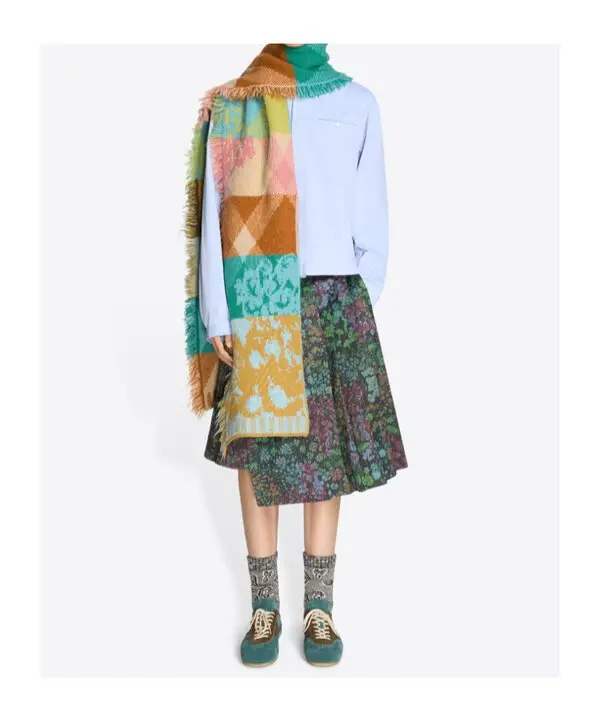Dries Van Noten Long Wool Scarf