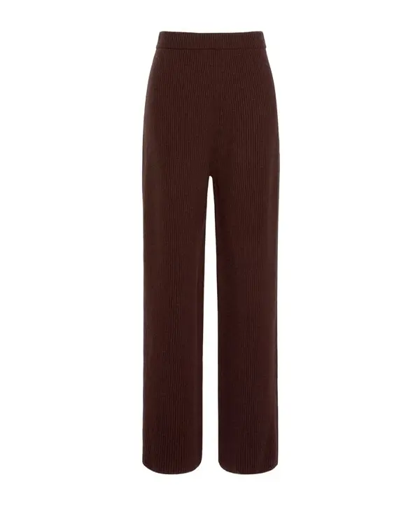 Sportmax Ribbed Knit Elastic Waist Casual Pants