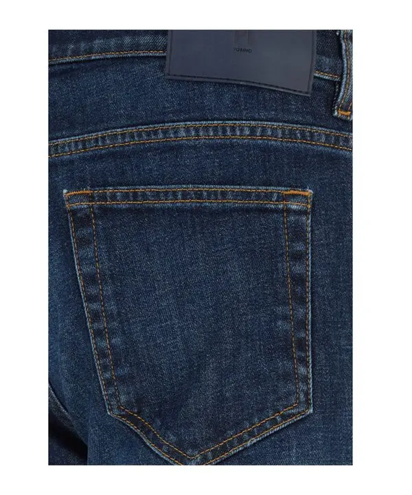 PT TORINO Faded-effect Logo-patch Jeans